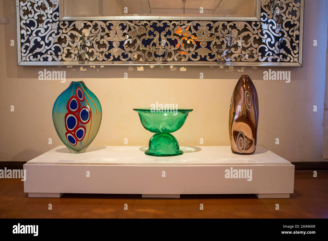 Murano, Italy - July 19th 2019: Stunning examples of Murano Glass in the Murano Glass Museum ...