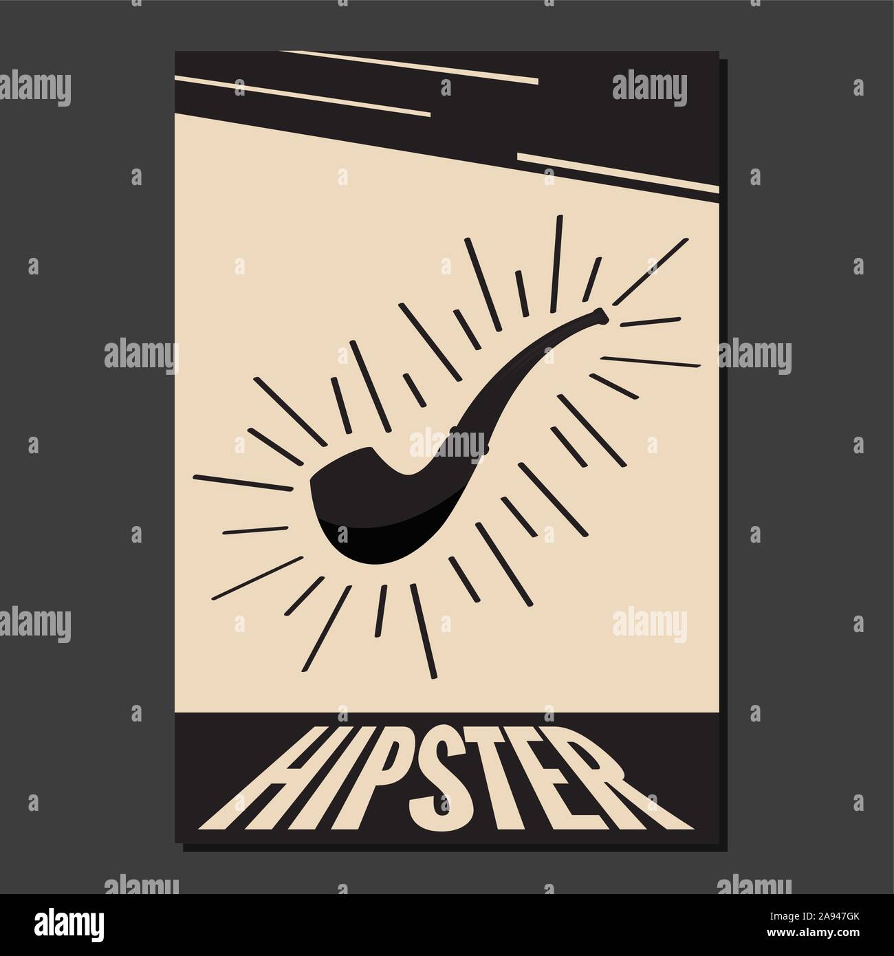 Vintage tobacco poster Stock Vector Images - Alamy
