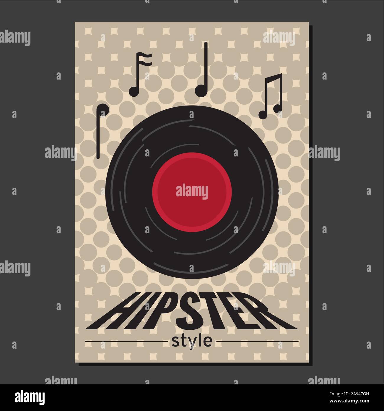 Disc vinyl illustration poster hi-res stock photography and images - Alamy