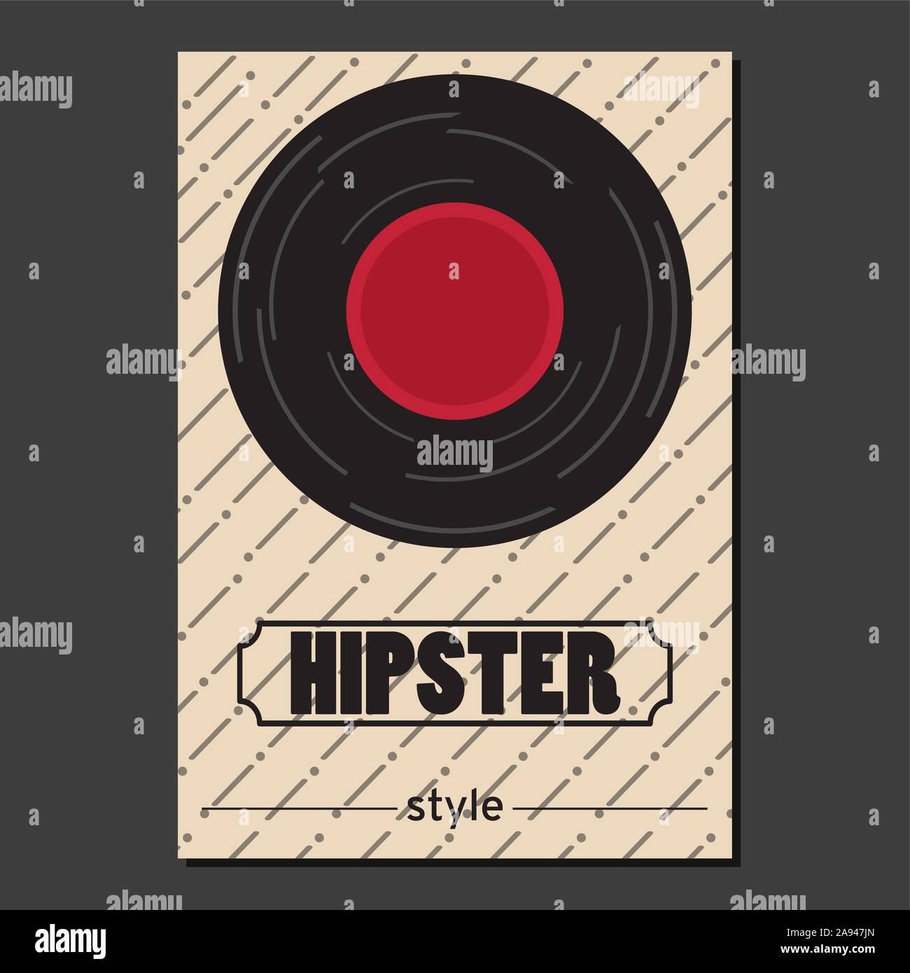 Disc vinyl illustration poster hi-res stock photography and images - Alamy