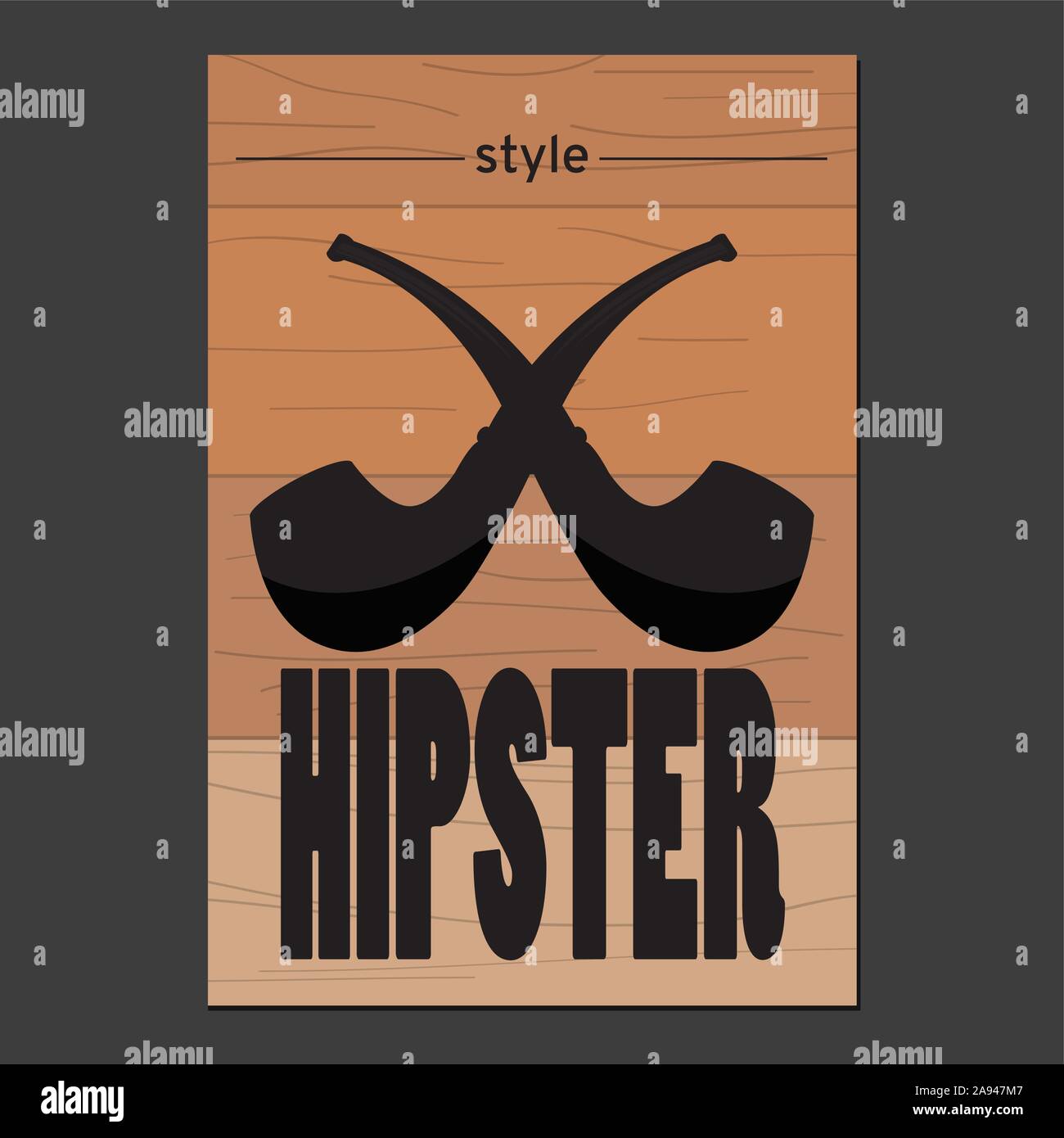 Vintage tobacco poster Stock Vector Images - Alamy