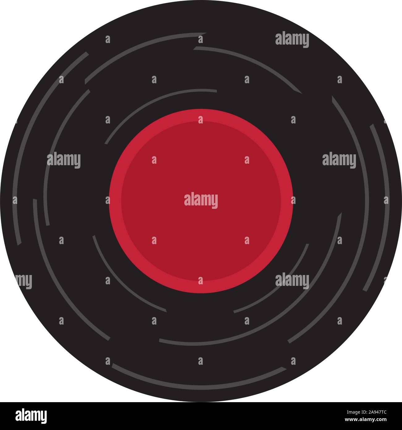 Isolated vinyl disc. Retro style - Vector illustration Stock Vector ...