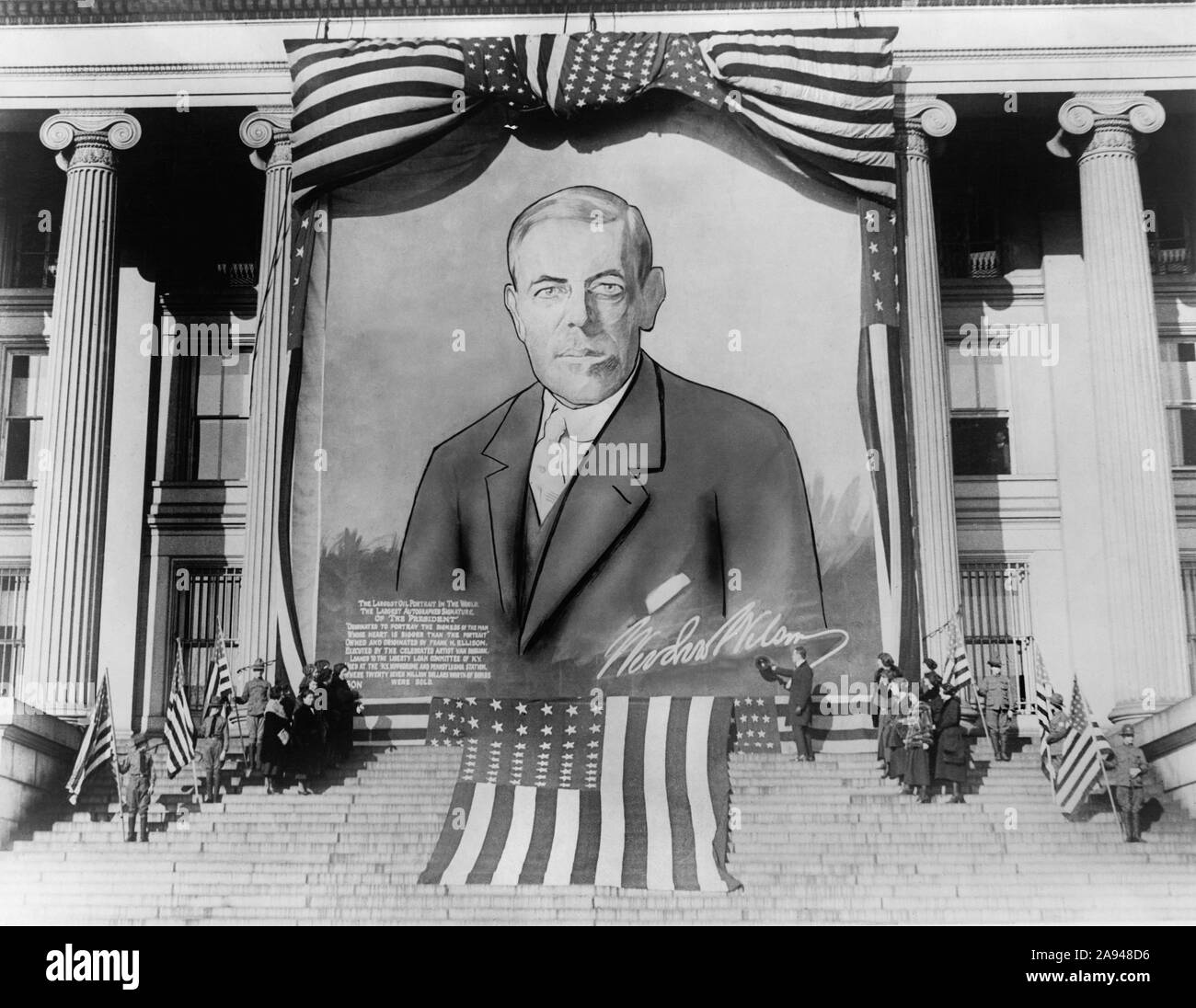 President woodrow wilson painting hi-res stock photography and images ...