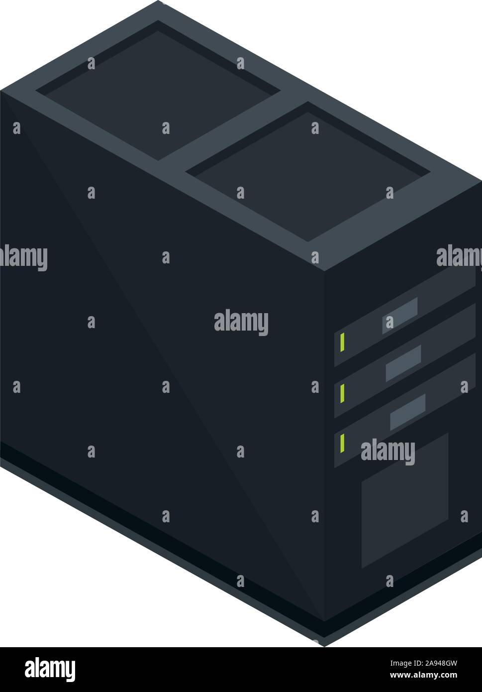 Desktop pc case Stock Vector Images - Alamy