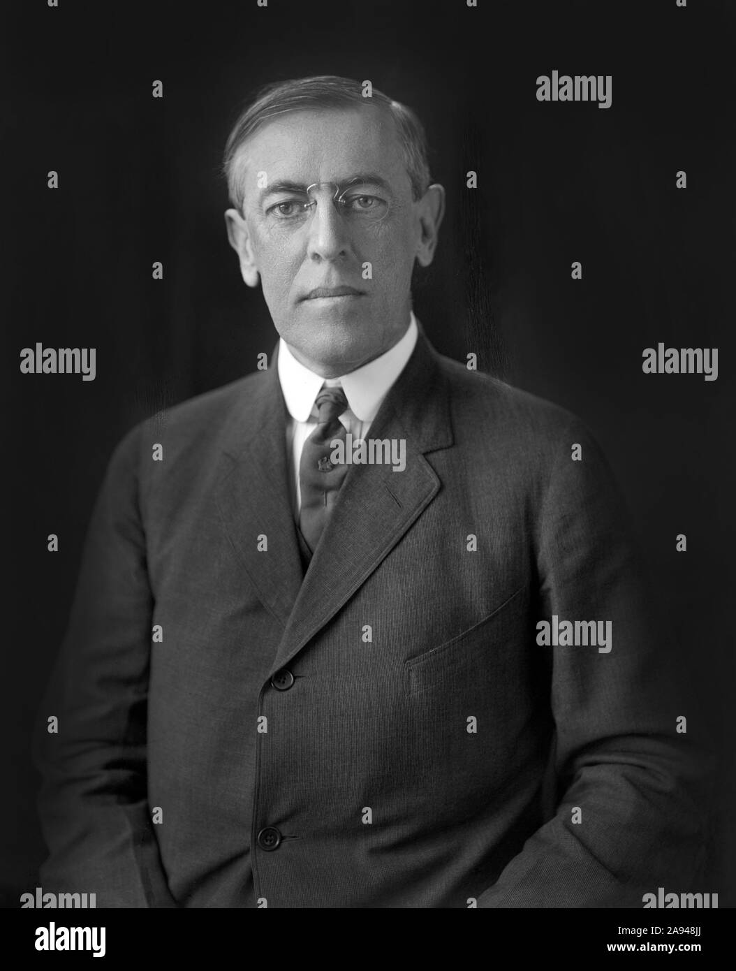 President woodrow wilson 1917 Black and White Stock Photos & Images - Alamy