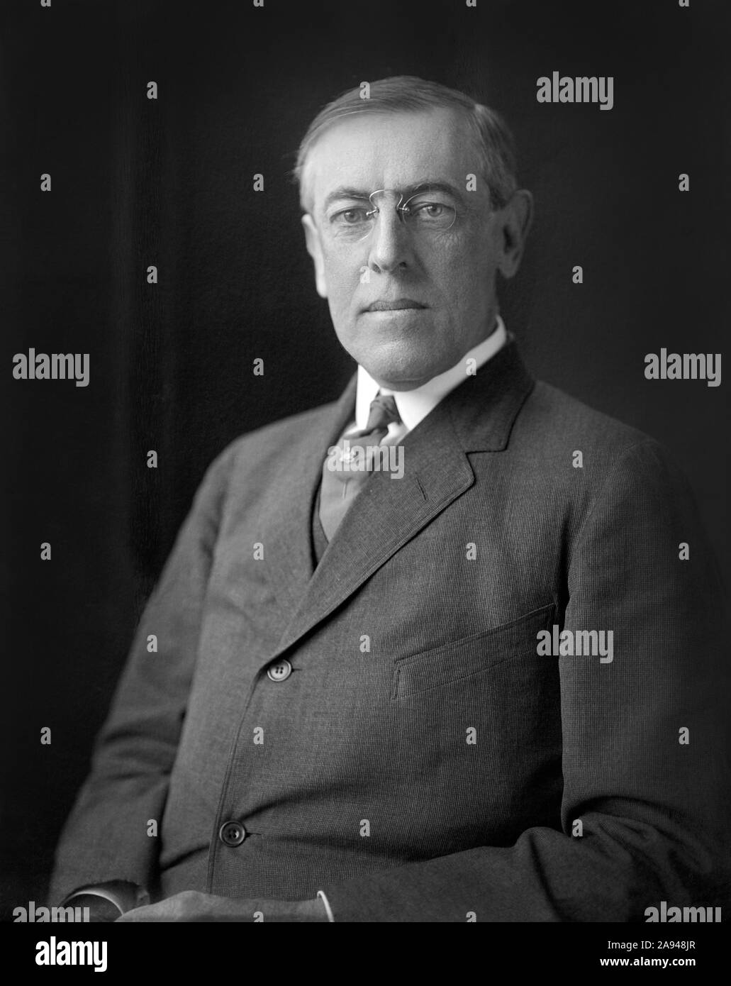 Woodrow Wilson 1856 1924 28th President Of The United States 1913
