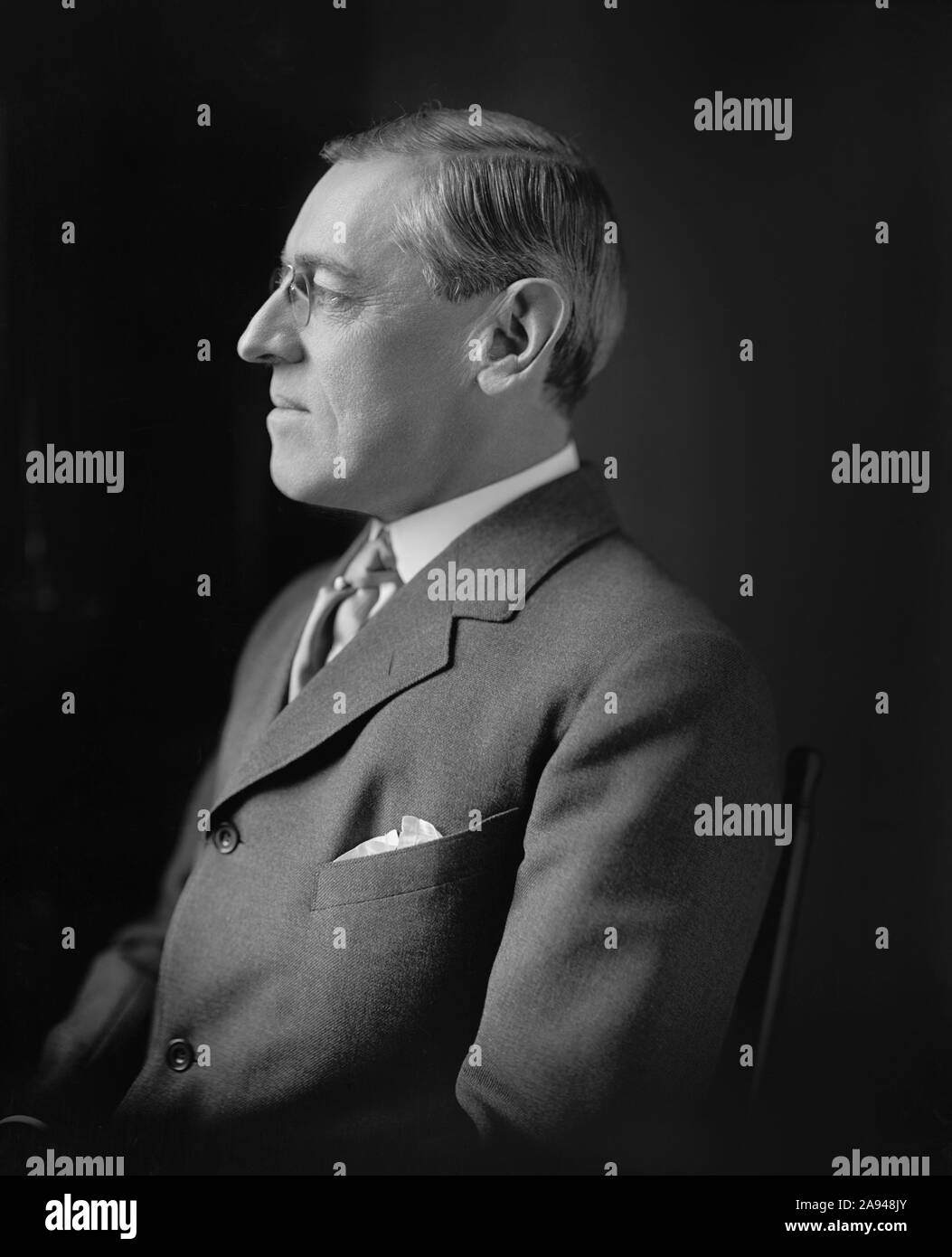 Woodrow Wilson (1856-1924) 28th President of the United States 1913 ...