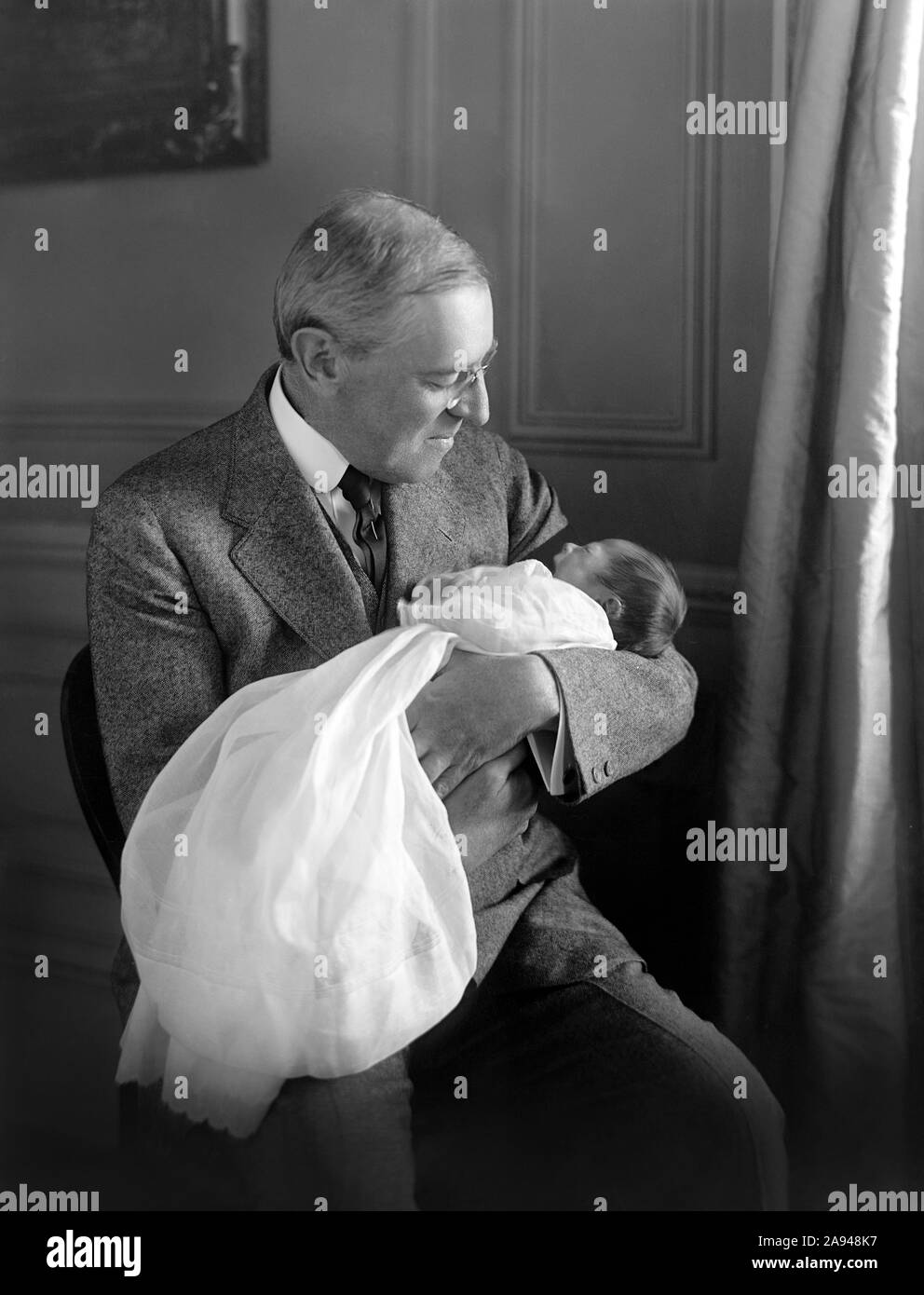 Woodrow wilson grandson Black and White Stock Photos & Images - Alamy