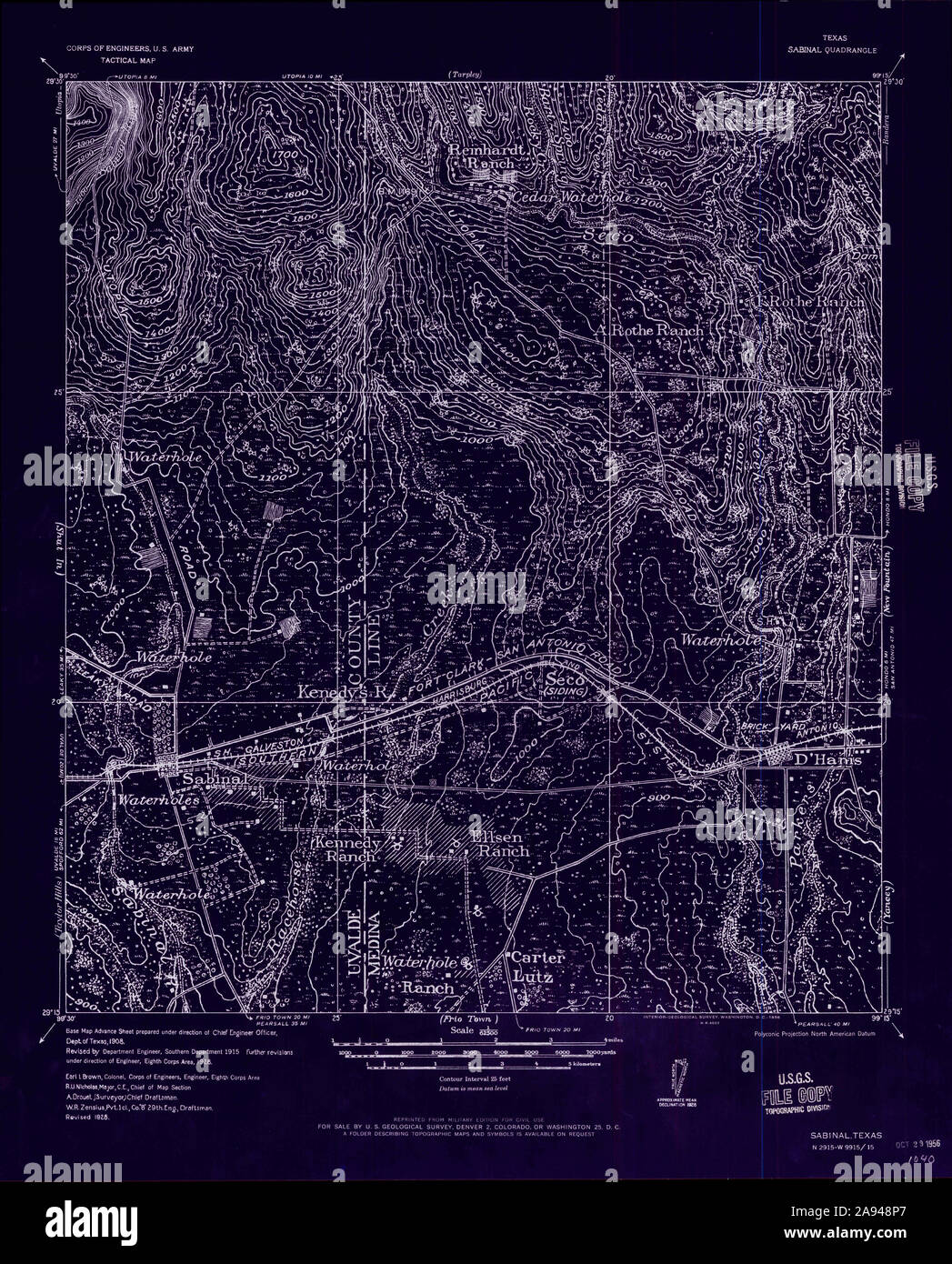 Sabinal map hi-res stock photography and images - Alamy