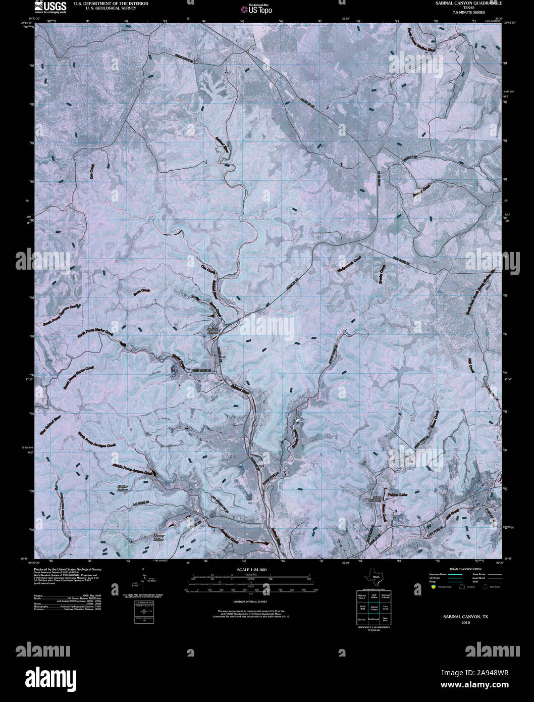 Map of sabinal texas hi-res stock photography and images - Alamy