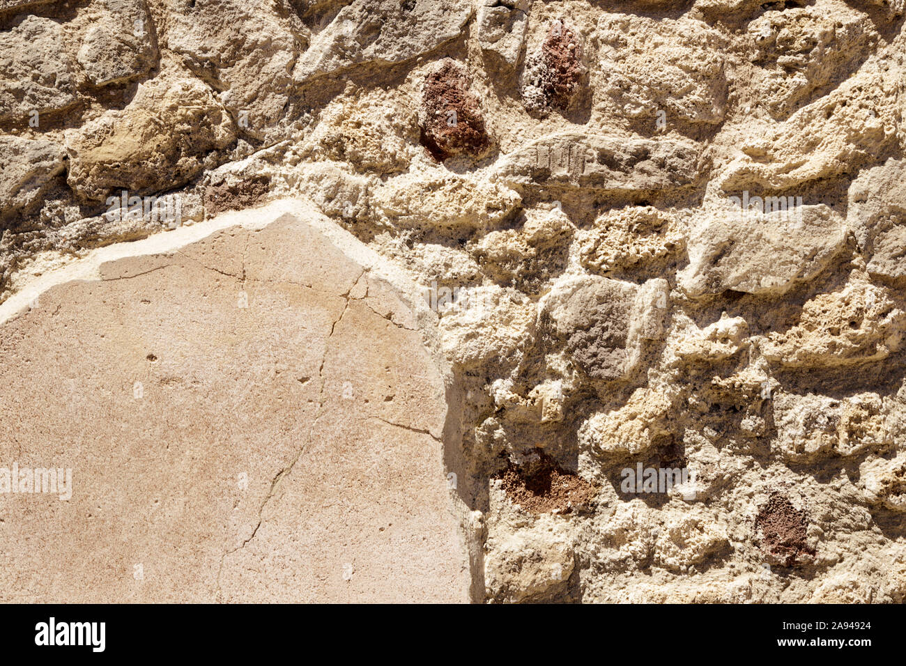 old broken crumbling down wall texture Stock Photo - Alamy