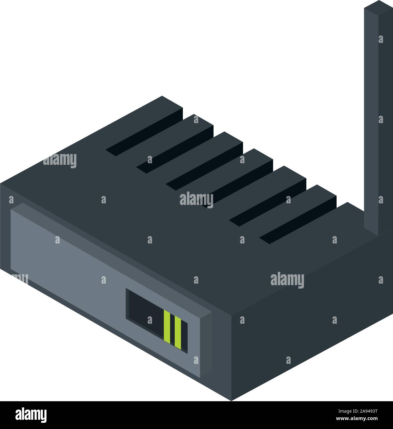 Router Technology Hardware Device Computer Vector Illustration Isometric Stock Vector Image