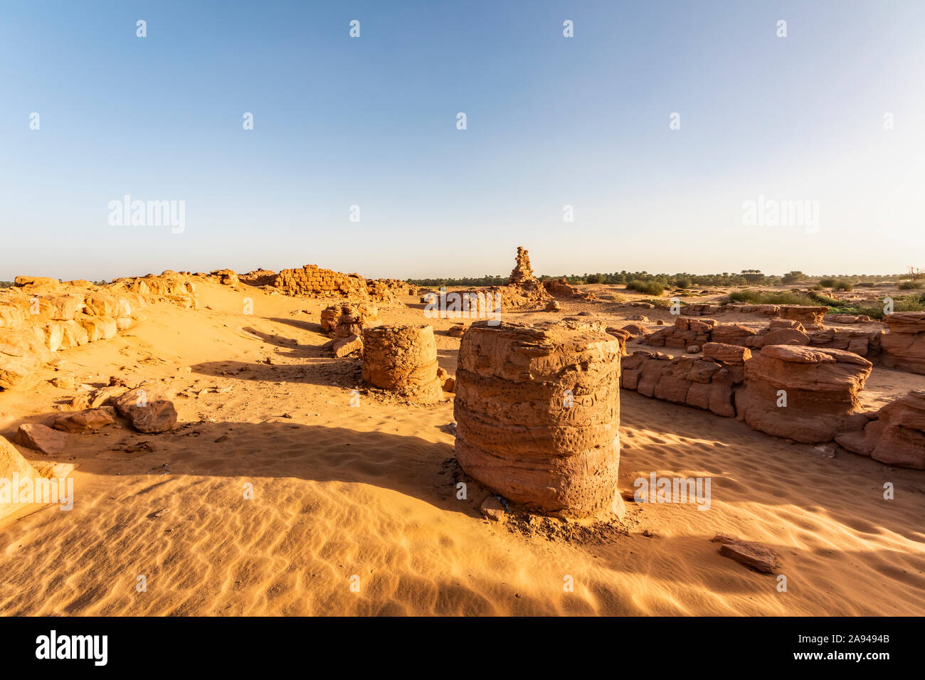 Temple of Amun, Mount Jebel Barkal; Karima, Northern State, Sudan Stock ...