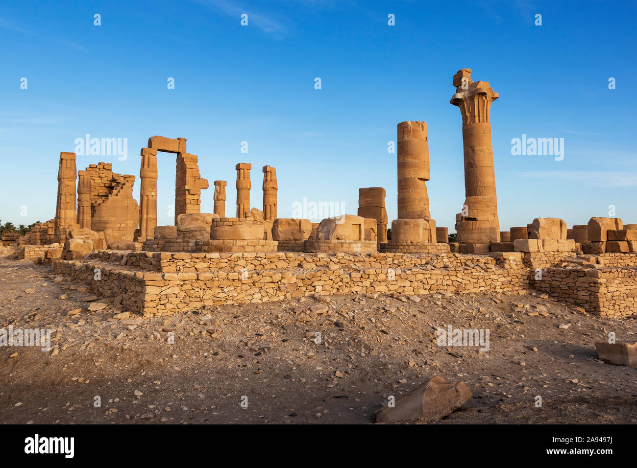 Temple of Soleb, built by Amenhotep III in the 14th century BCE; Soleb ...