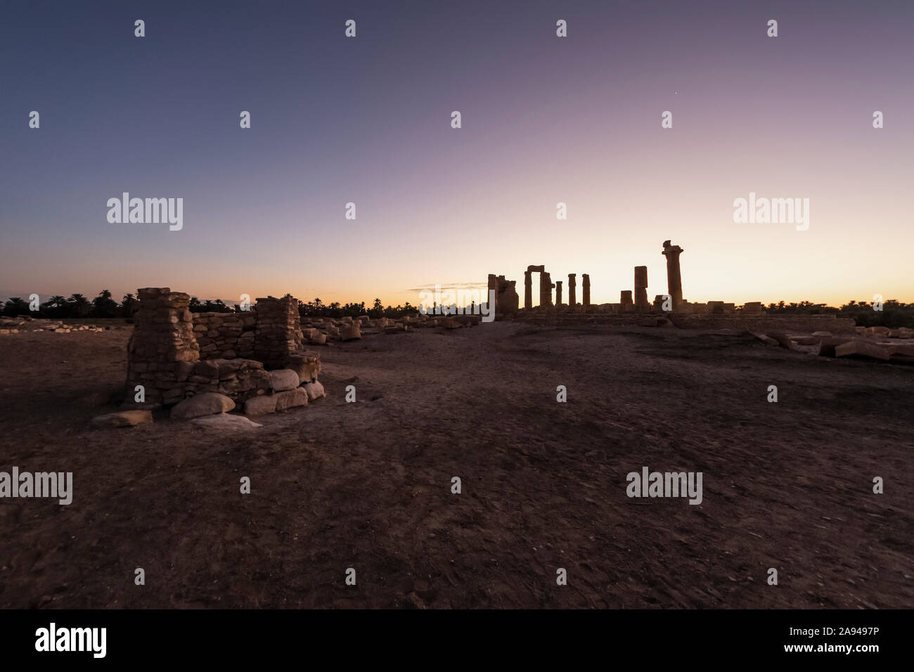 Temple of Soleb, built by Amenhotep III in the 14th century BCE; Soleb ...