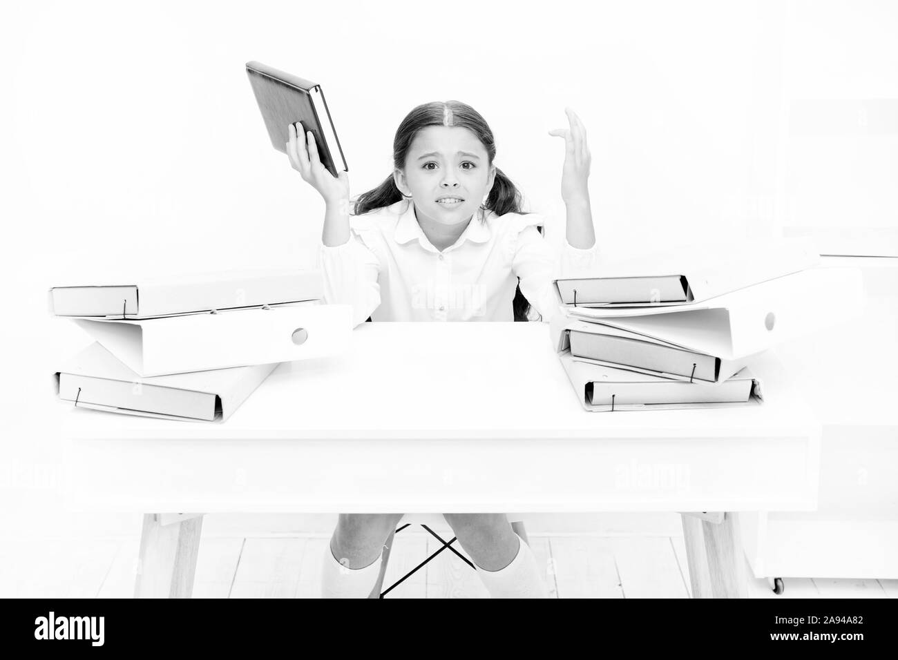 Little girl anxious expression. Many children become nervous about new ...