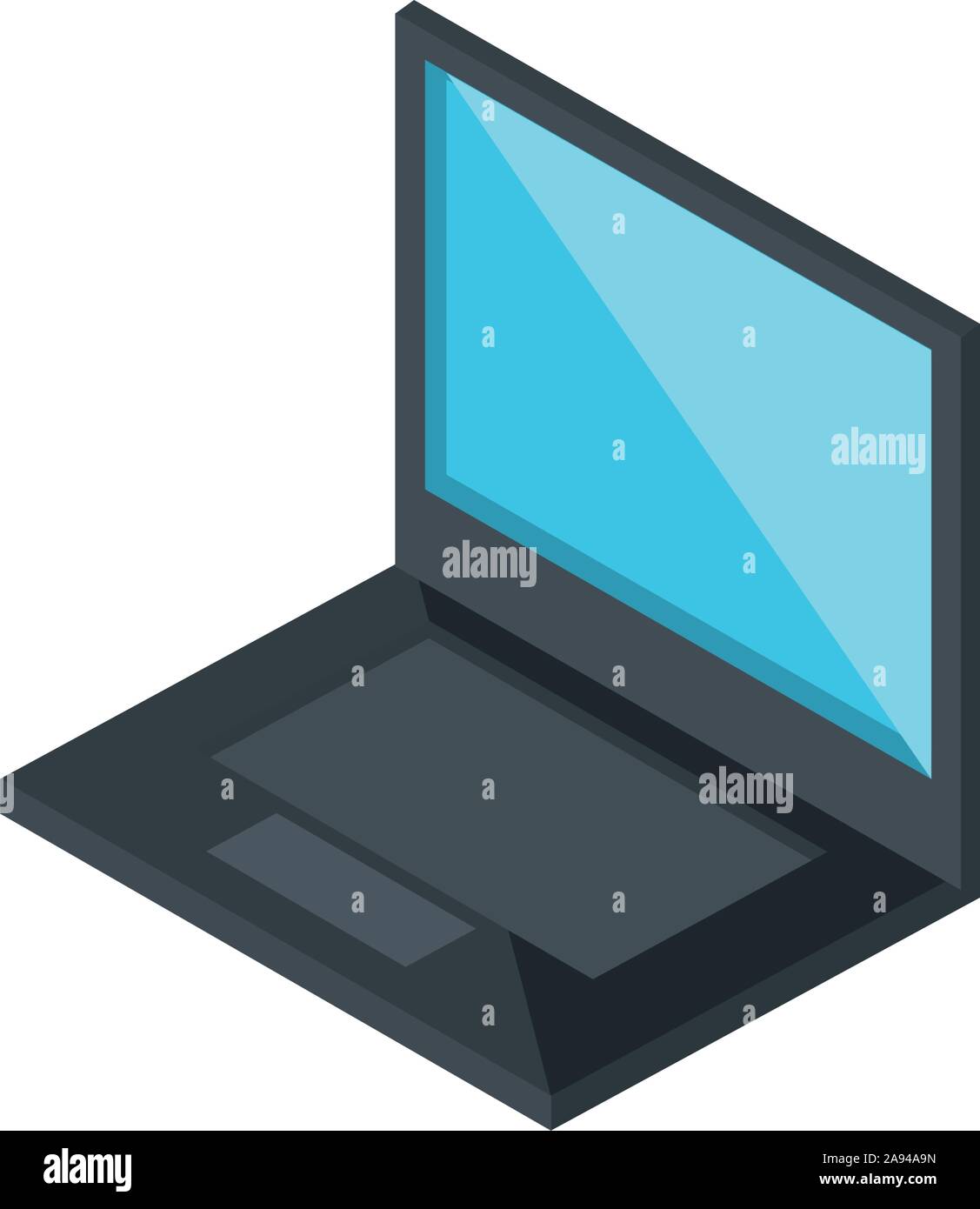 Laptop Technology Hardware Device Computer Vector Illustration Isometric Stock Vector Image