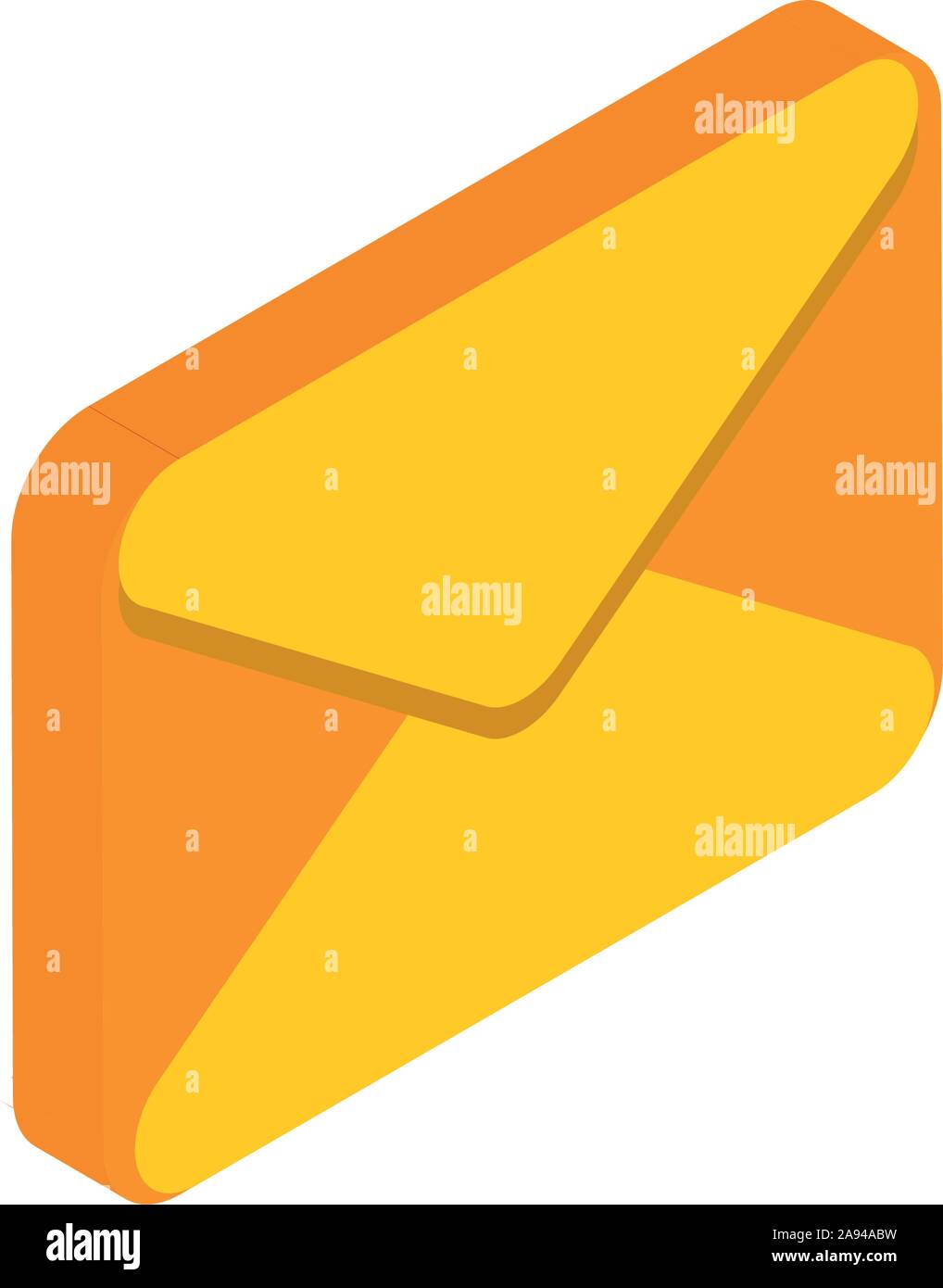 email message social media isometric icon vector illustration Stock ...