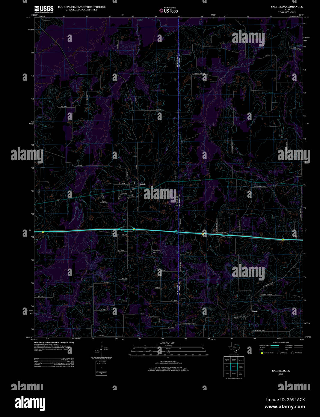 Map of saltillo hi-res stock photography and images - Alamy