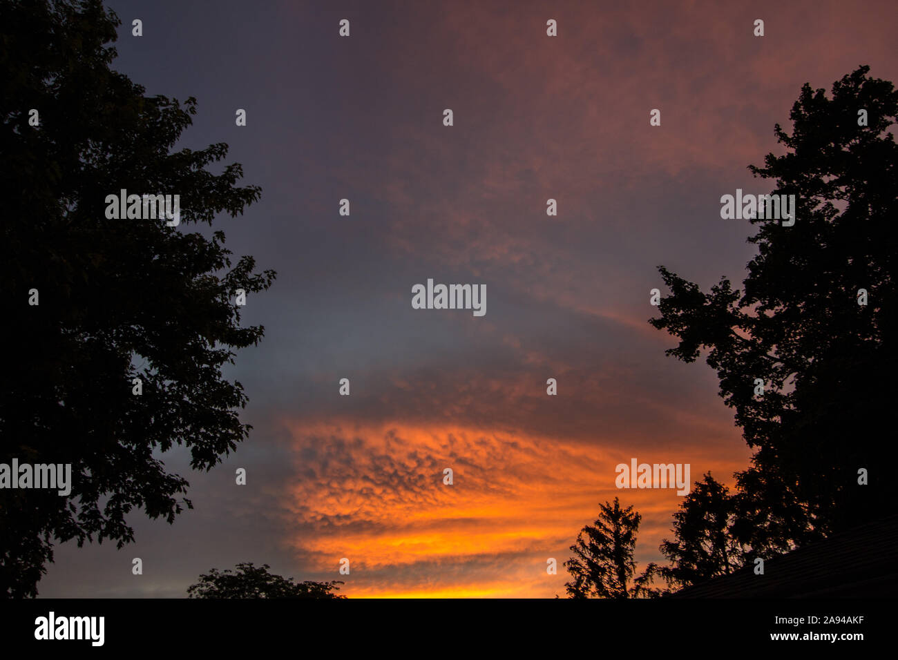 Evening Sunset Clouds Stock Photo - Alamy