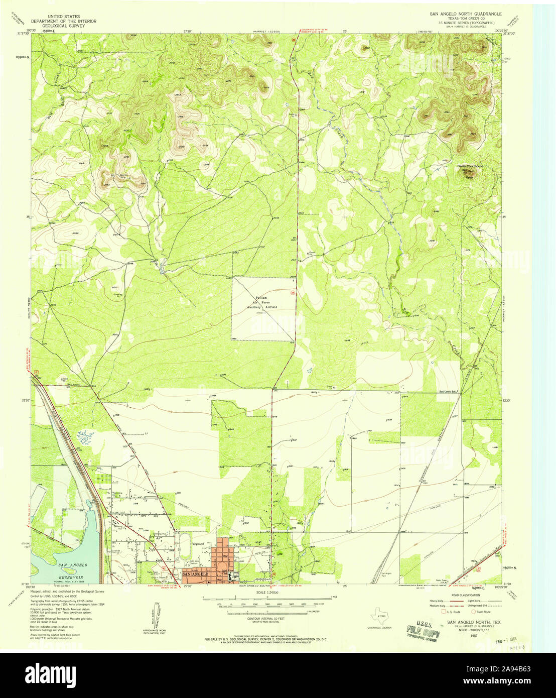 Map of san angelo texas hi-res stock photography and images - Alamy