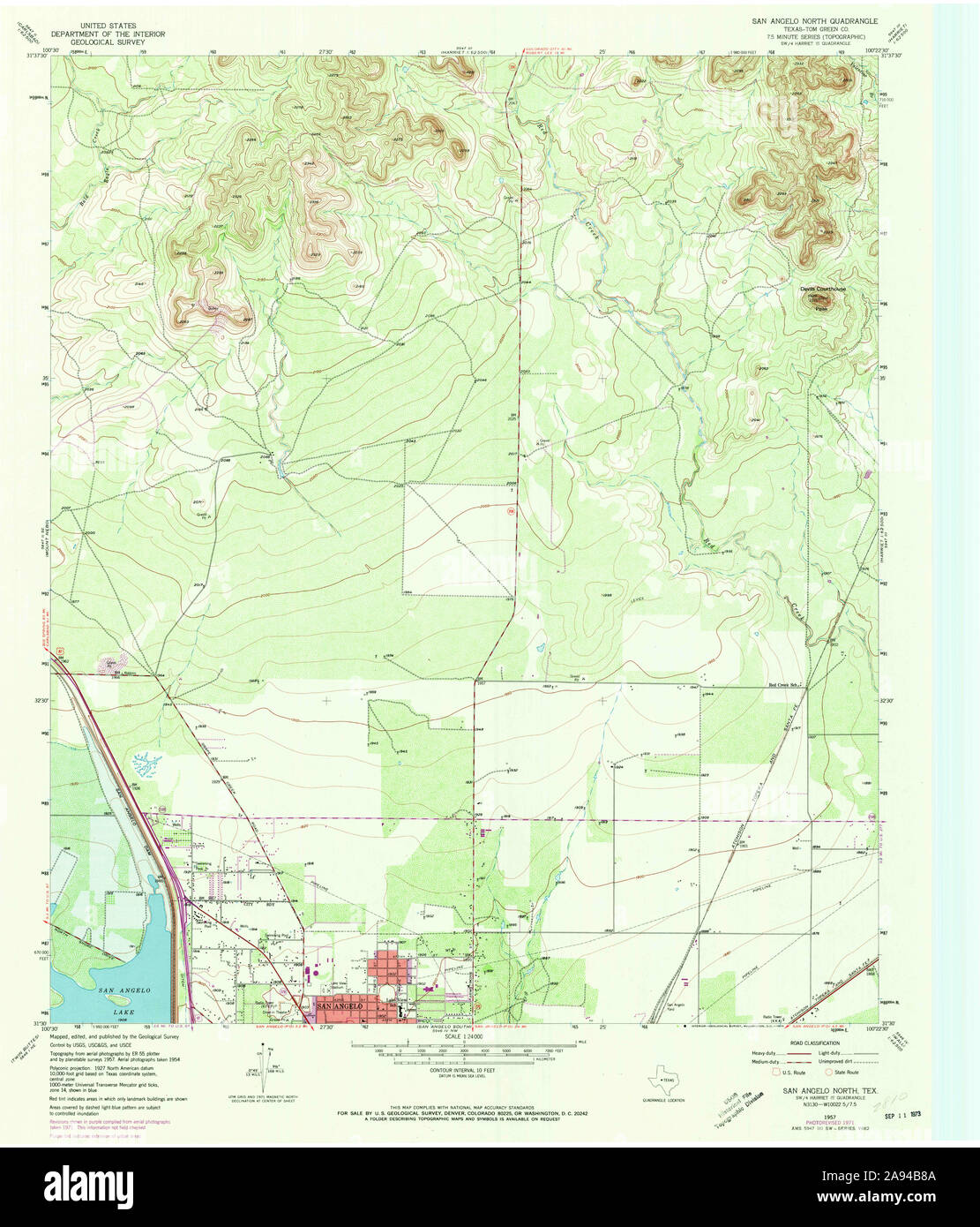 Map of san angelo texas hi-res stock photography and images - Alamy