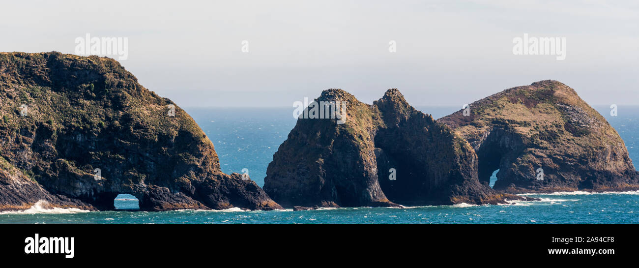 Three Arch Rocks, visible from Cape Meares on the Oregon coast ...