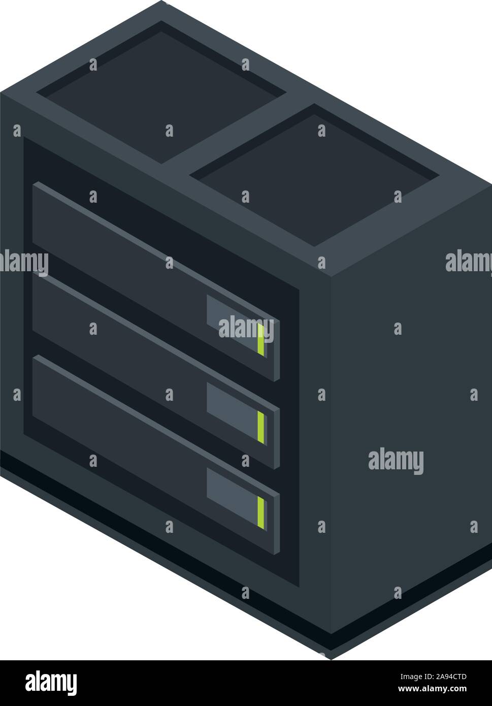 Database Center Technology Hardware Device Computer Vector Illustration
