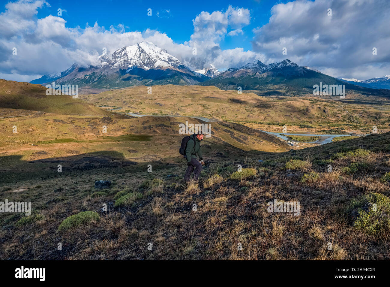 Incredible scenery around the Torres Del Paine National Park of ...