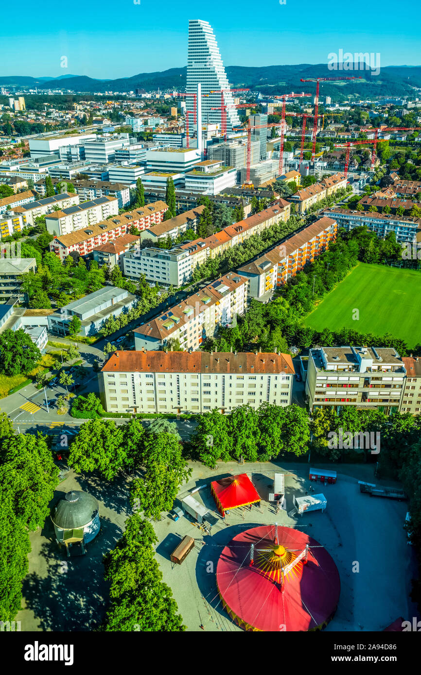 The colourful city of Basel; Basel, Basel Stadt, Switzerland Stock ...