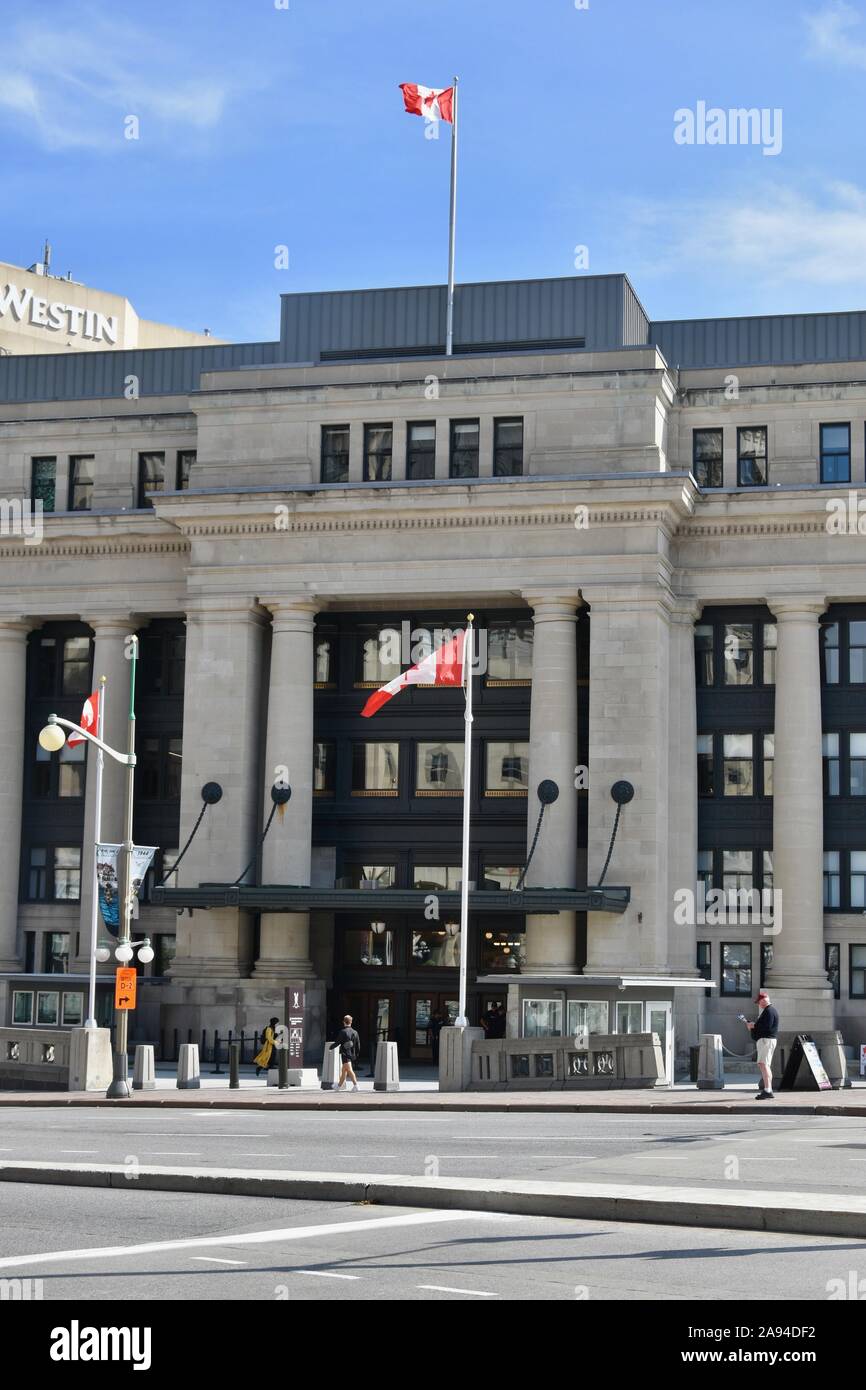 Canadian Government Buildings at the Canadian Parliament atop ...