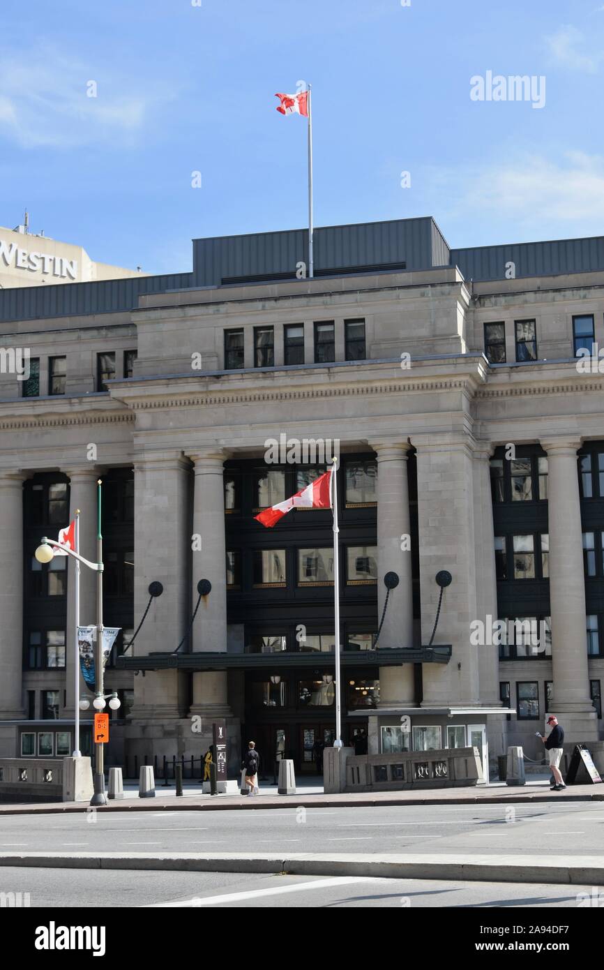 Canadian Government Buildings at the Canadian Parliament atop ...