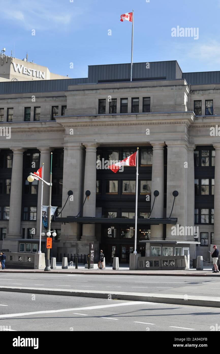 Canadian Government Buildings at the Canadian Parliament atop ...
