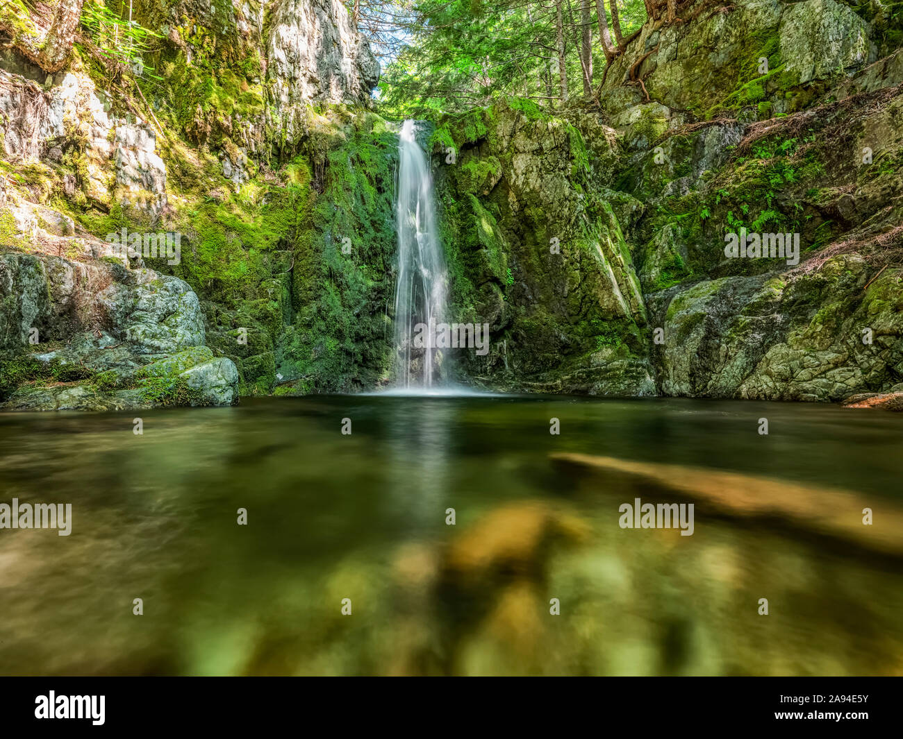 Waterfall flowing over cliff hi-res stock photography and images - Alamy