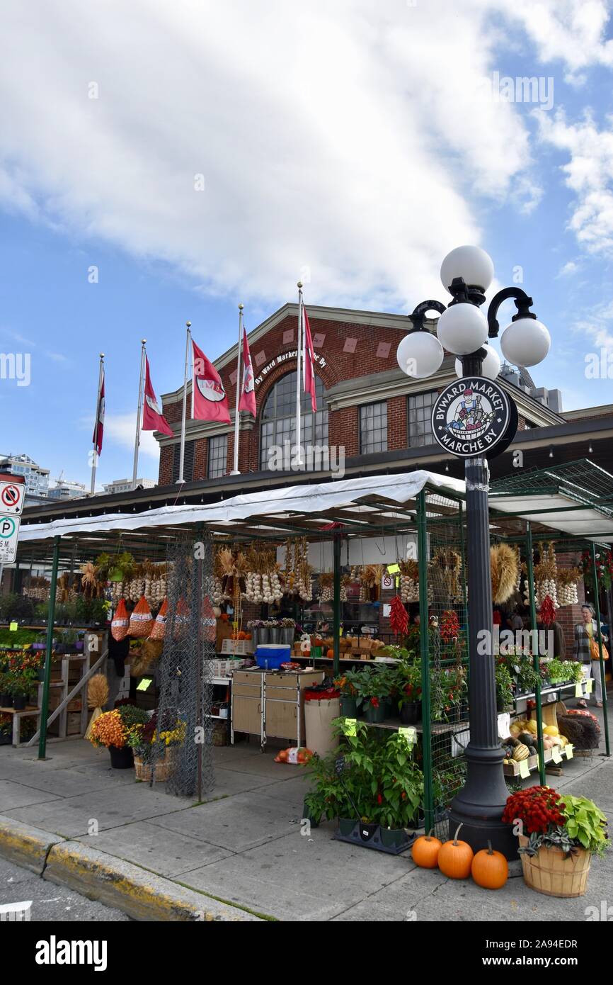 The iconic Byward Market in downtown Ottawa, Ontario, Canada Stock ...