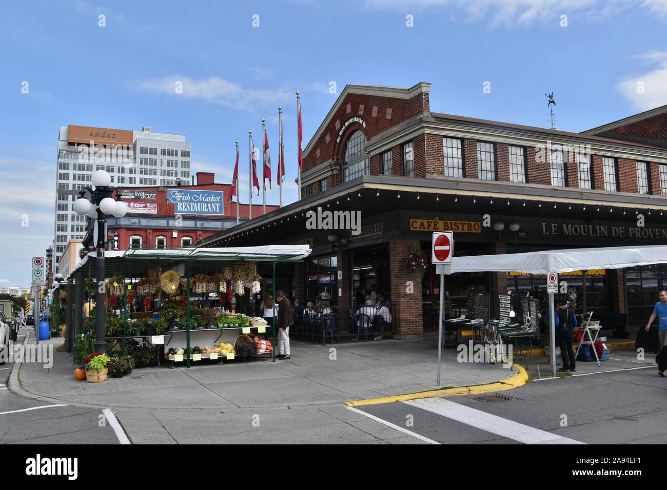 The iconic Byward Market in downtown Ottawa, Ontario, Canada Stock ...