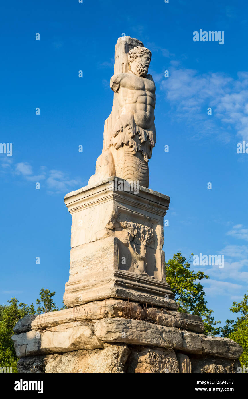 Odeon of Agrippa Statue, Ancient Agora; Athens, Greece Stock Photo - Alamy
