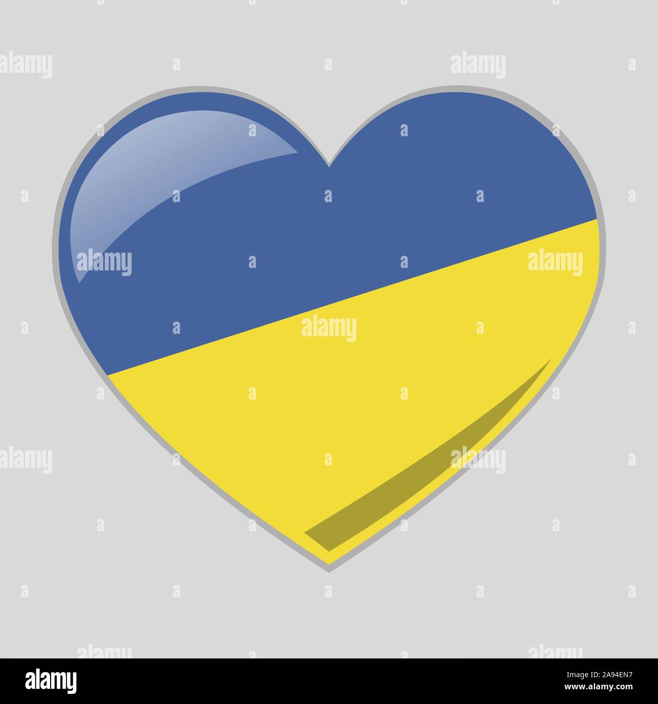 3d heart ukraine Stock Vector Images - Alamy