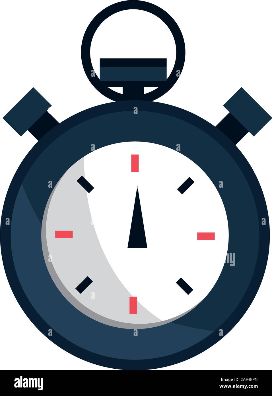 stopwatch office work business equipment icon vector illustration Stock ...