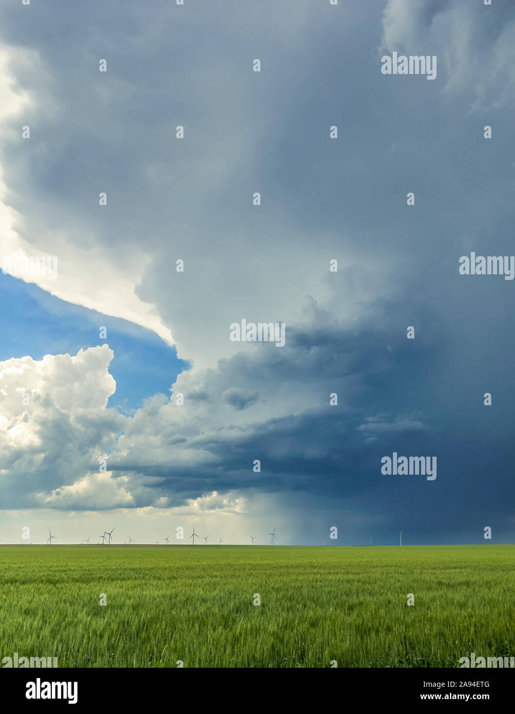 Storm over energy farmland hi-res stock photography and images - Alamy