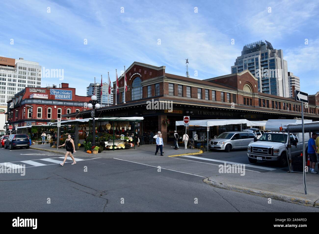The iconic Byward Market in downtown Ottawa, Ontario, Canada Stock ...