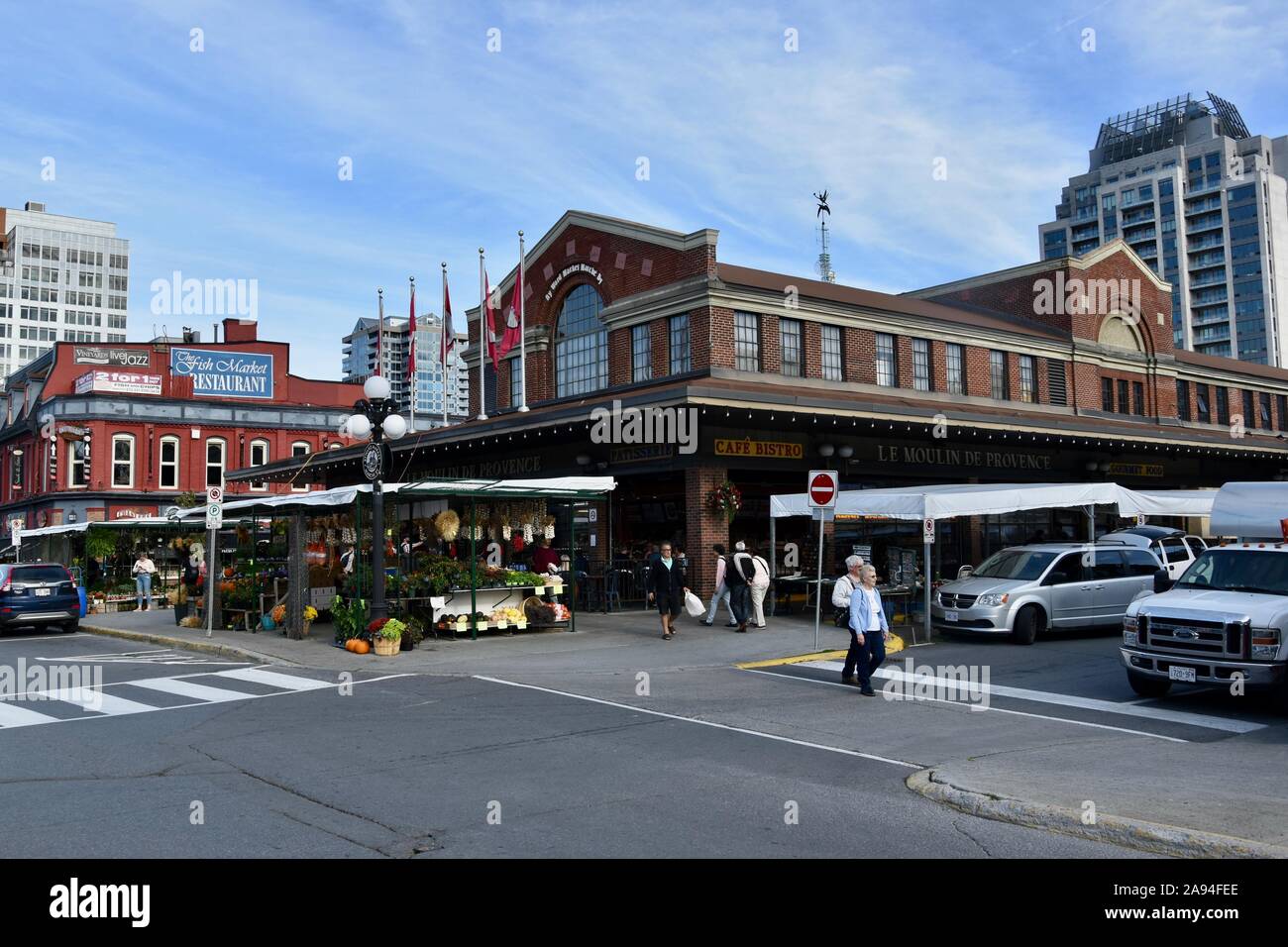 The iconic Byward Market in downtown Ottawa, Ontario, Canada Stock ...