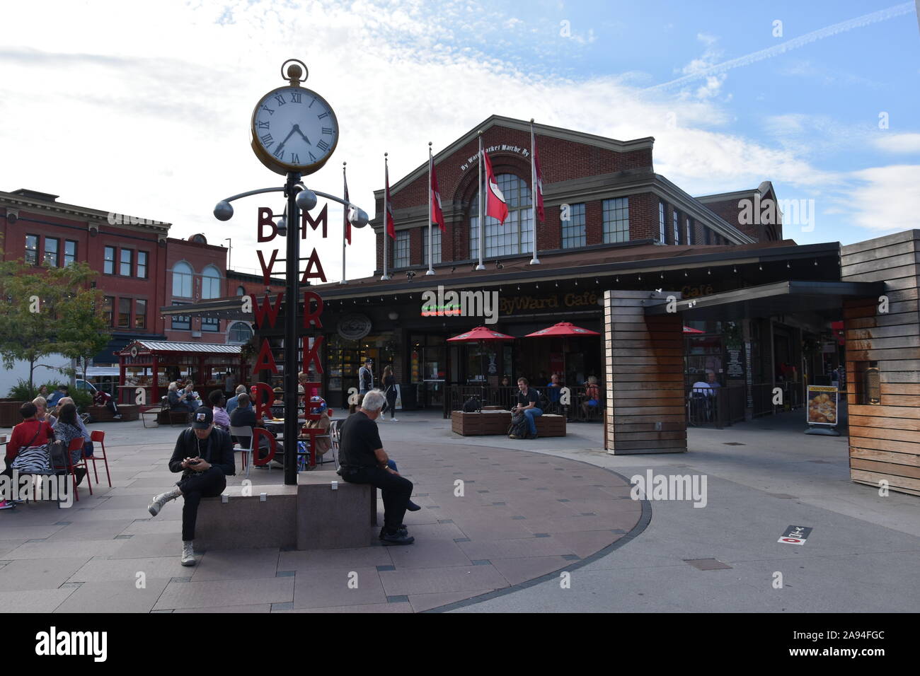 The iconic Byward Market in downtown Ottawa, Ontario, Canada Stock ...