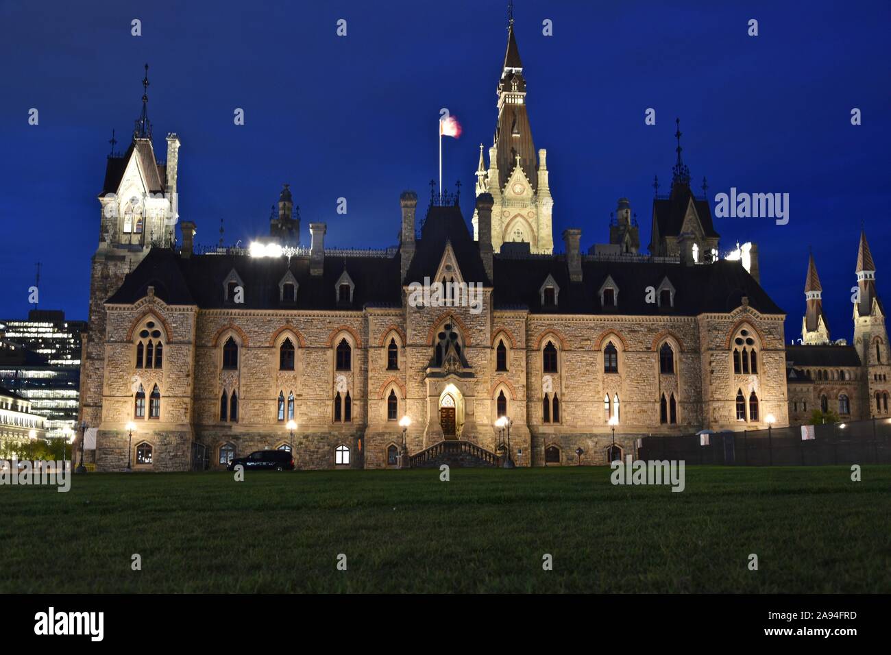 Canadian Government Buildings at the Canadian Parliament atop ...