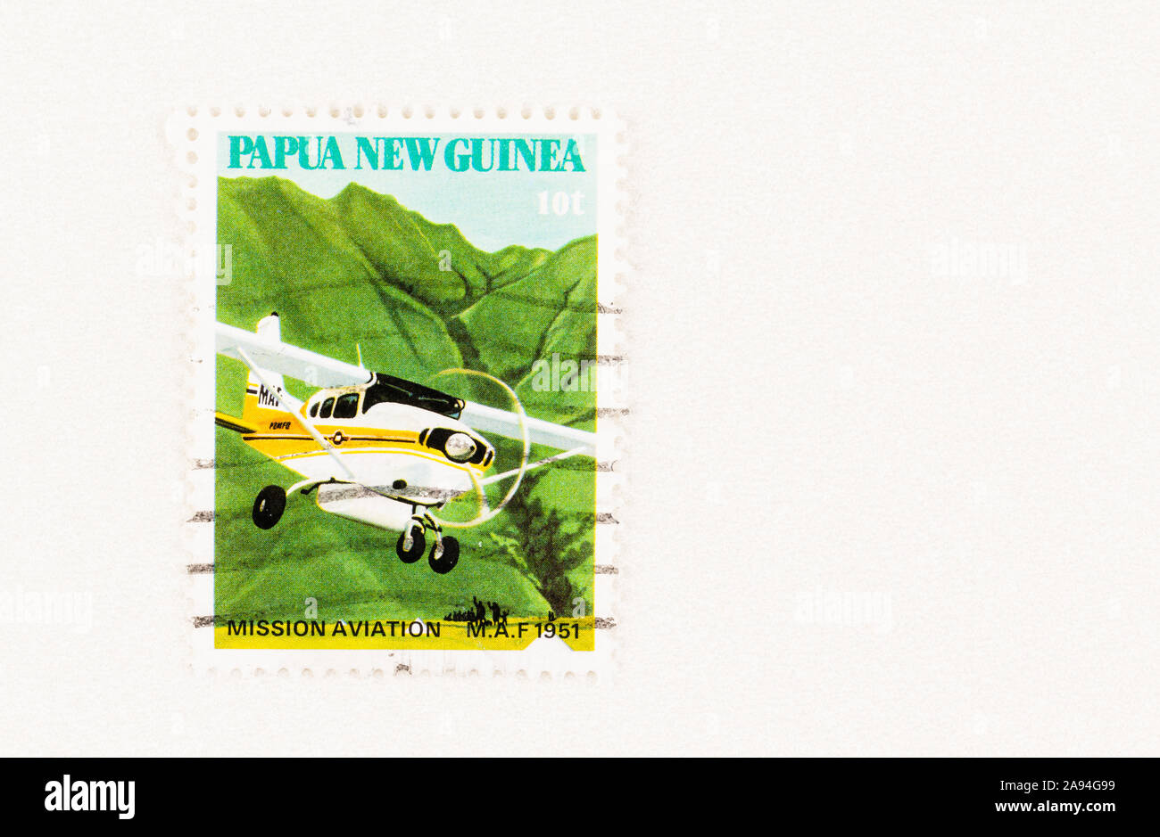 SEATTLE WASHINGTON - October 5, 2019: Papua New Guinea postage stamp ...