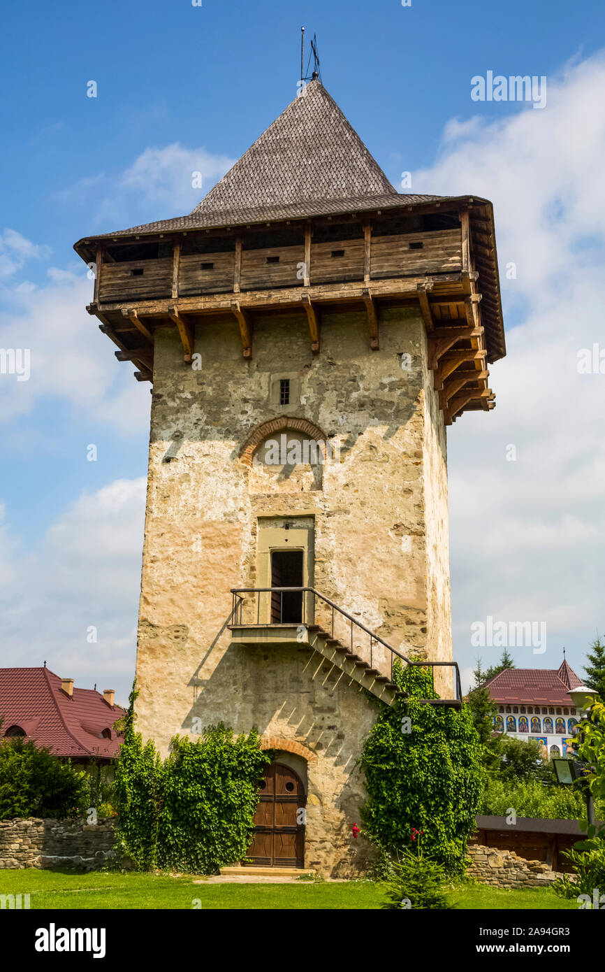 Tower, Humor Monastery, 1530; Manastirea Humorului, Suceava County ...