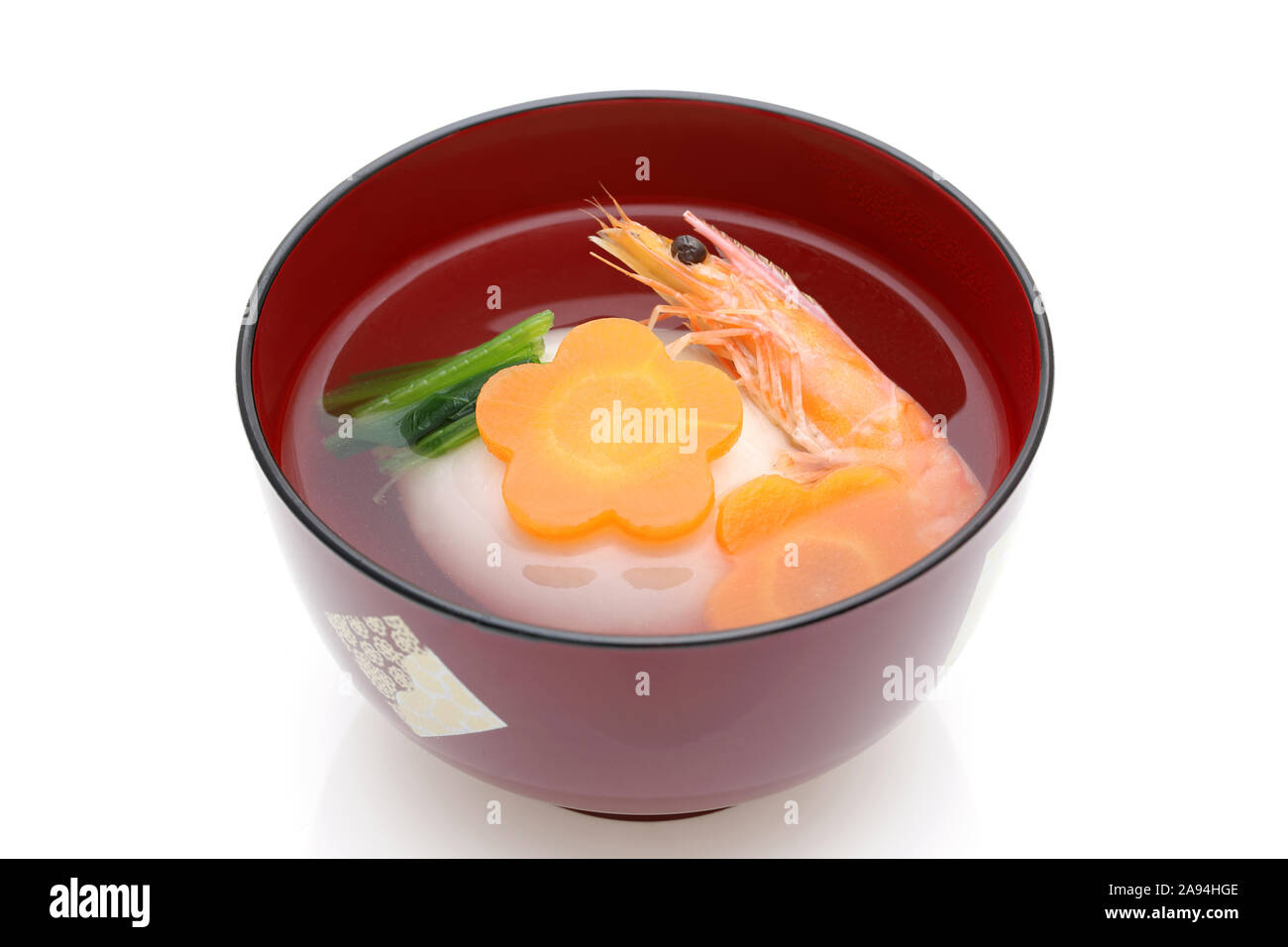 Japanese soup with mochi hi-res stock photography and images - Alamy