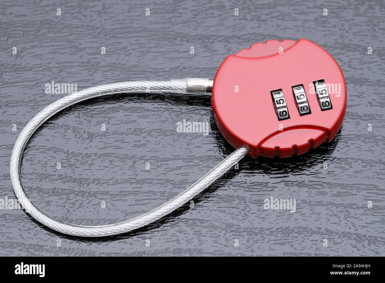 Red padlock lock isolated on black background Stock Photo - Alamy