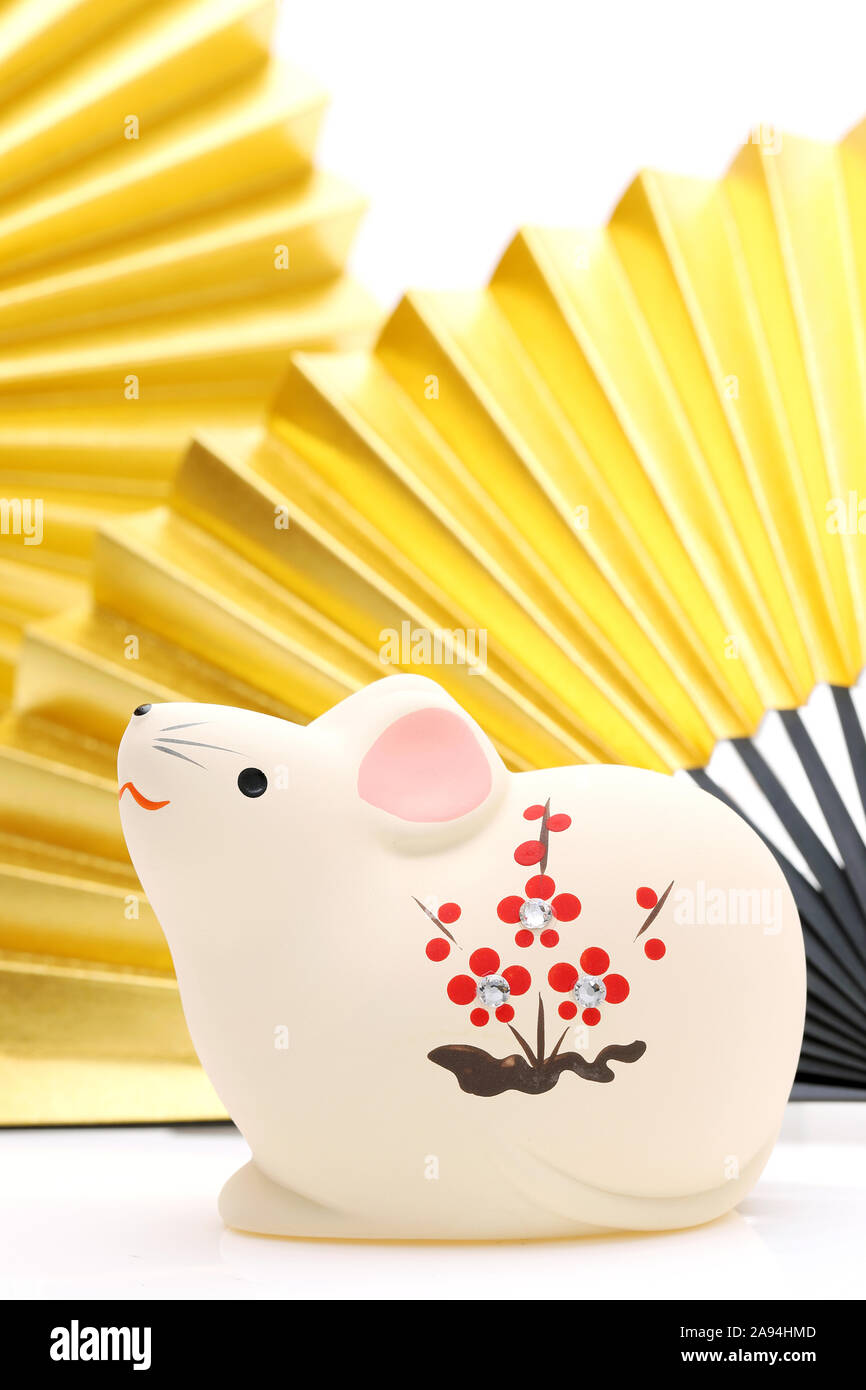 Dolls of Nezumi Mouse. Japanese new year card. Japanese new year Mouse ...