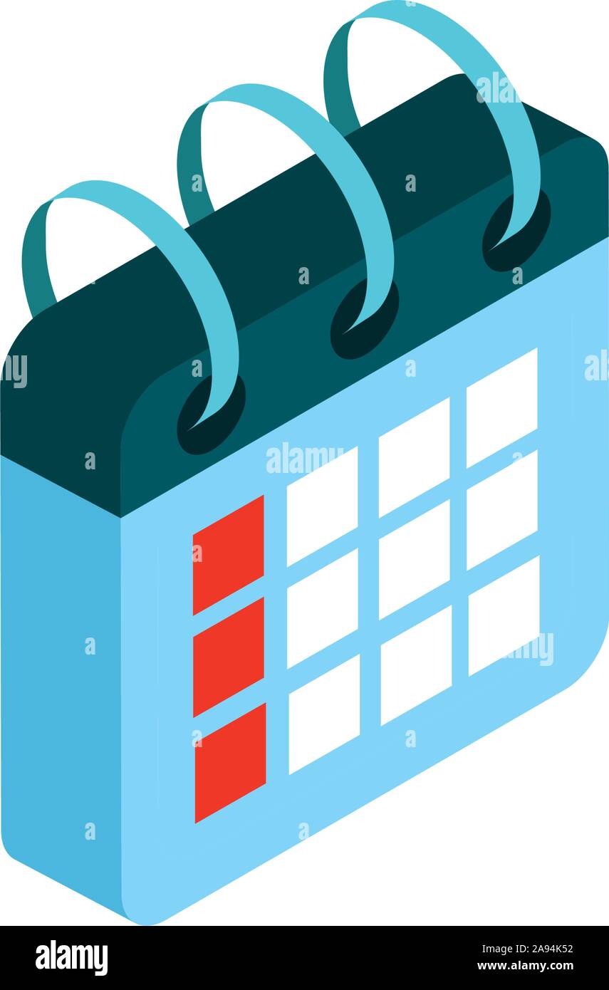 Isometric calendar app icon hi-res stock photography and images - Alamy